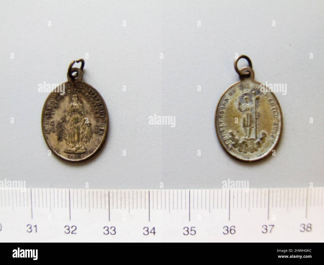 Medal of the Congregation of the Holy Child Jesus. Artist: Unknown Stock Photo - Alamy