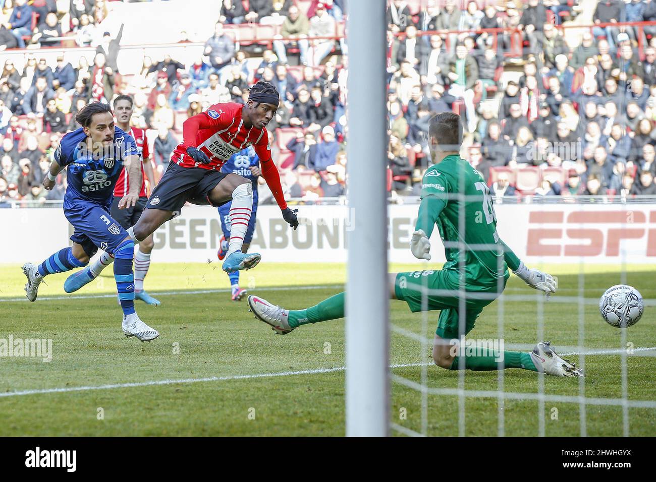 EINDHOVEN, 06-03-2022, Philips Stadium Dutch Football Eredivisie season ...