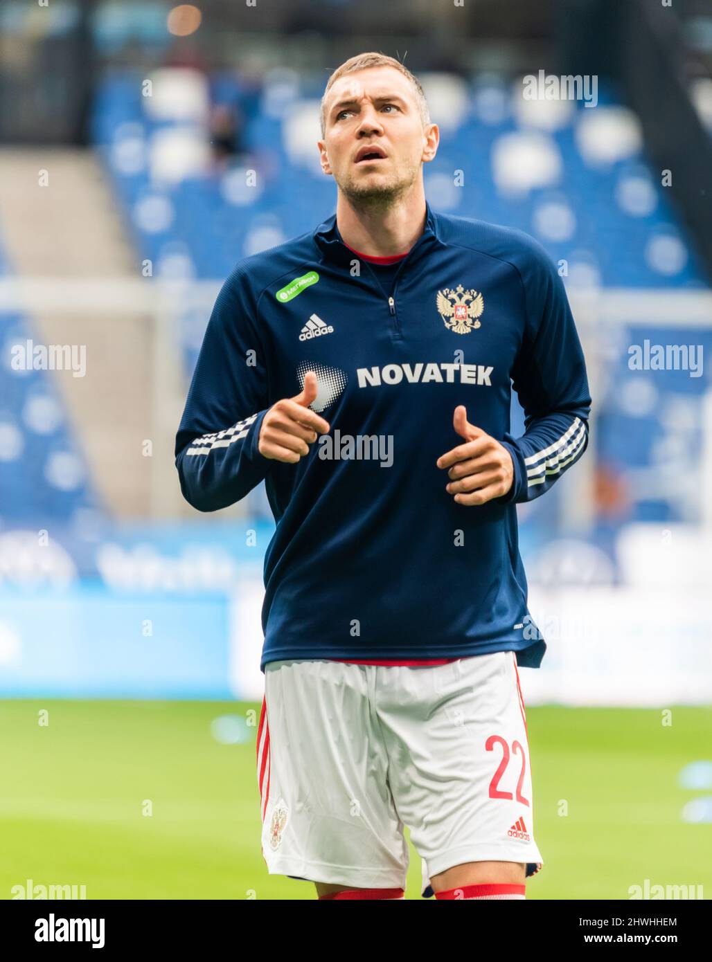 Moscow, Russia – June 5, 2021. Russia national football team striker ...