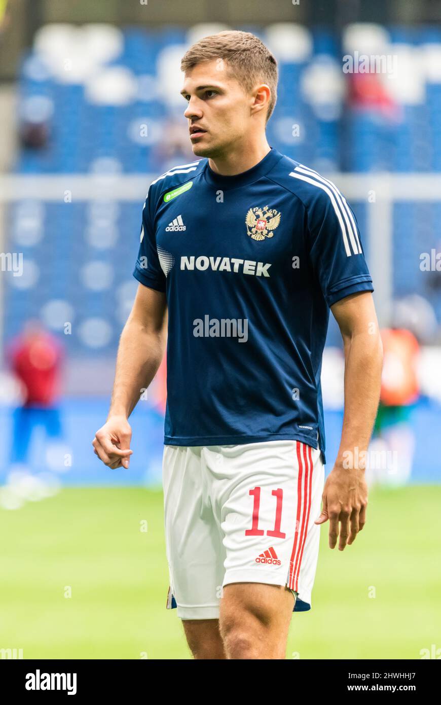 Moscow, Russia – June 5, 2021. Russia national football team midfielder ...