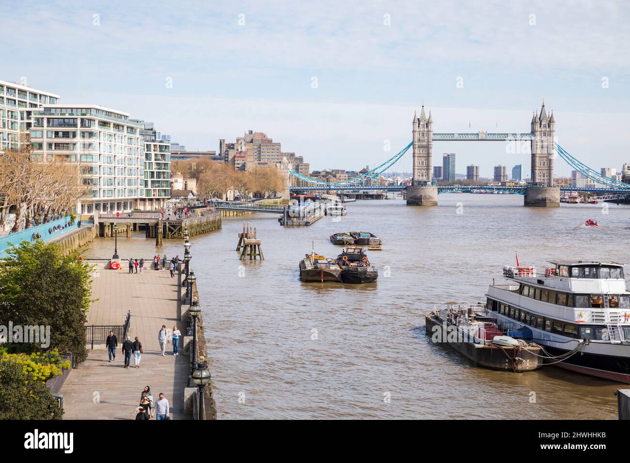 View towards Tower Bridge from St. Magnus House in London, England ...