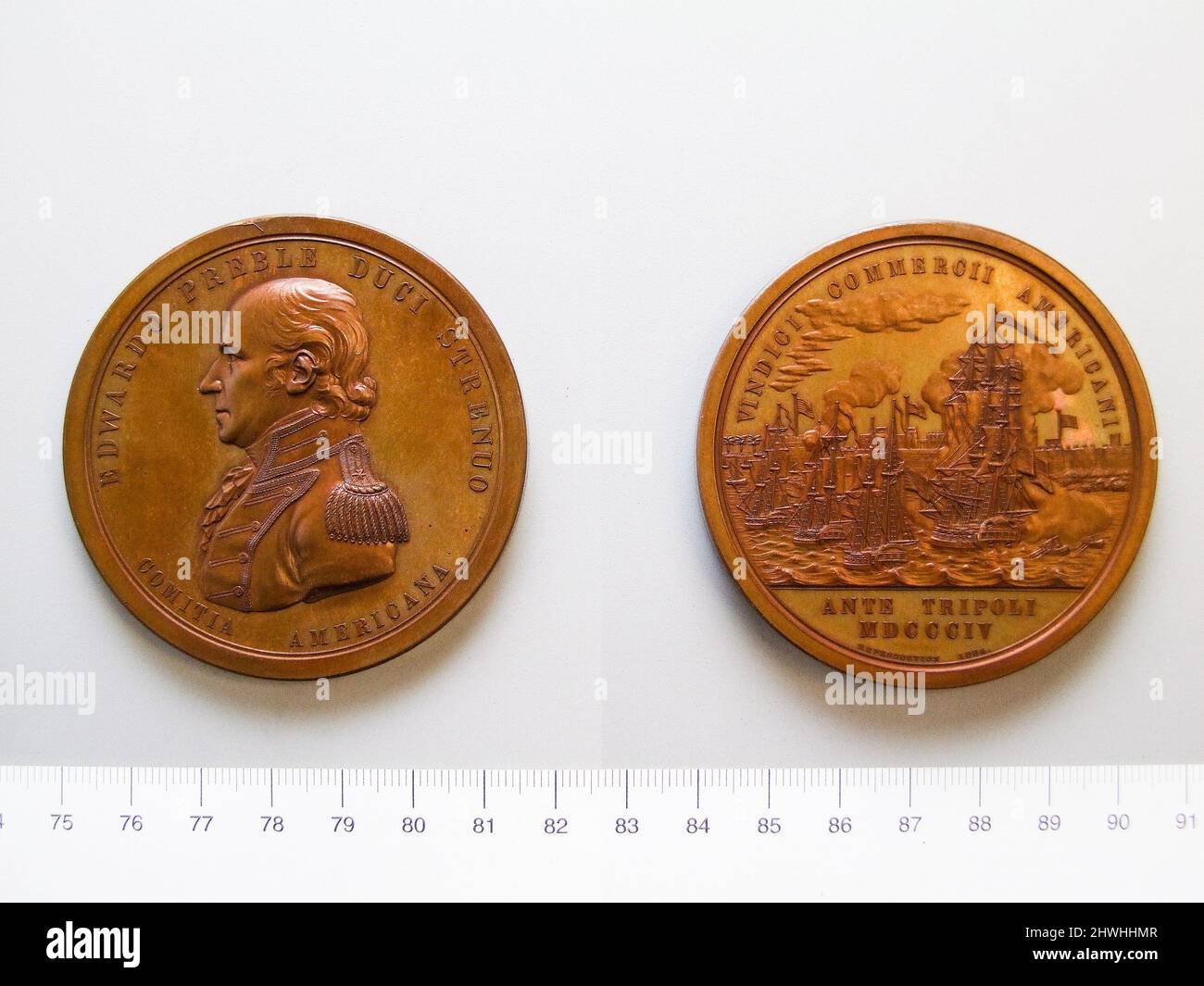 Medal of Edwardo Preble. Artist: Unknown Stock Photo - Alamy