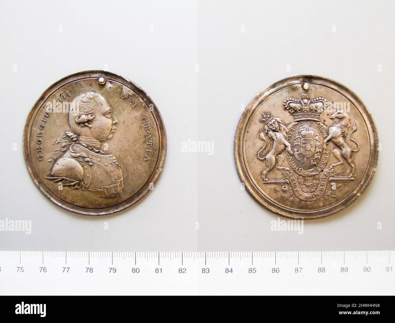 Medal of George III. Artist: Unknown Honorand: George III, King of ...