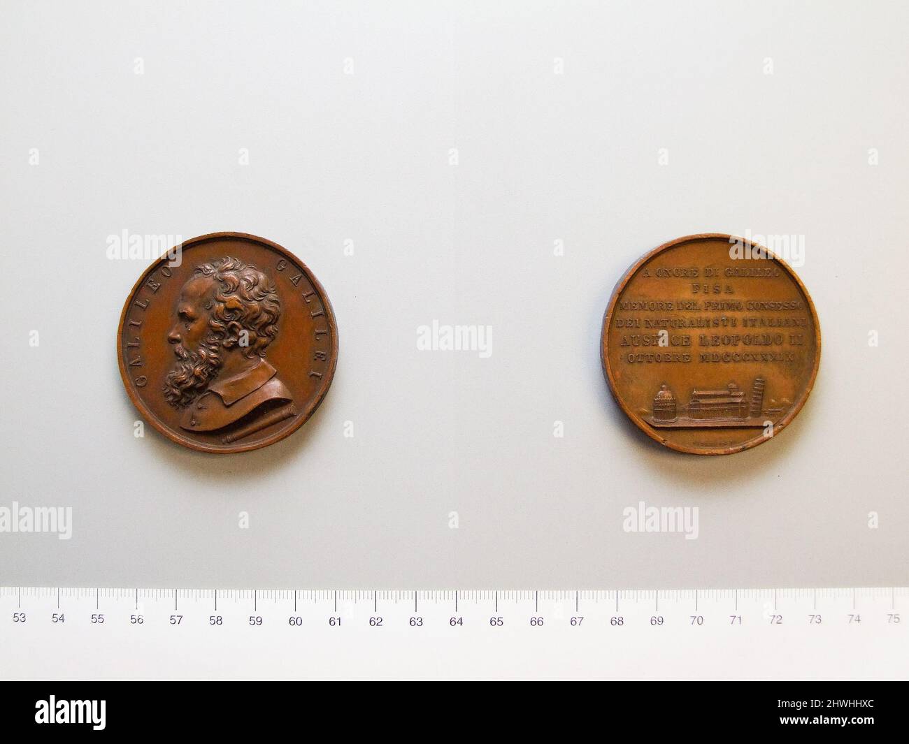Medal Galileo 1564-1642. Artist: Unknown Stock Photo - Alamy