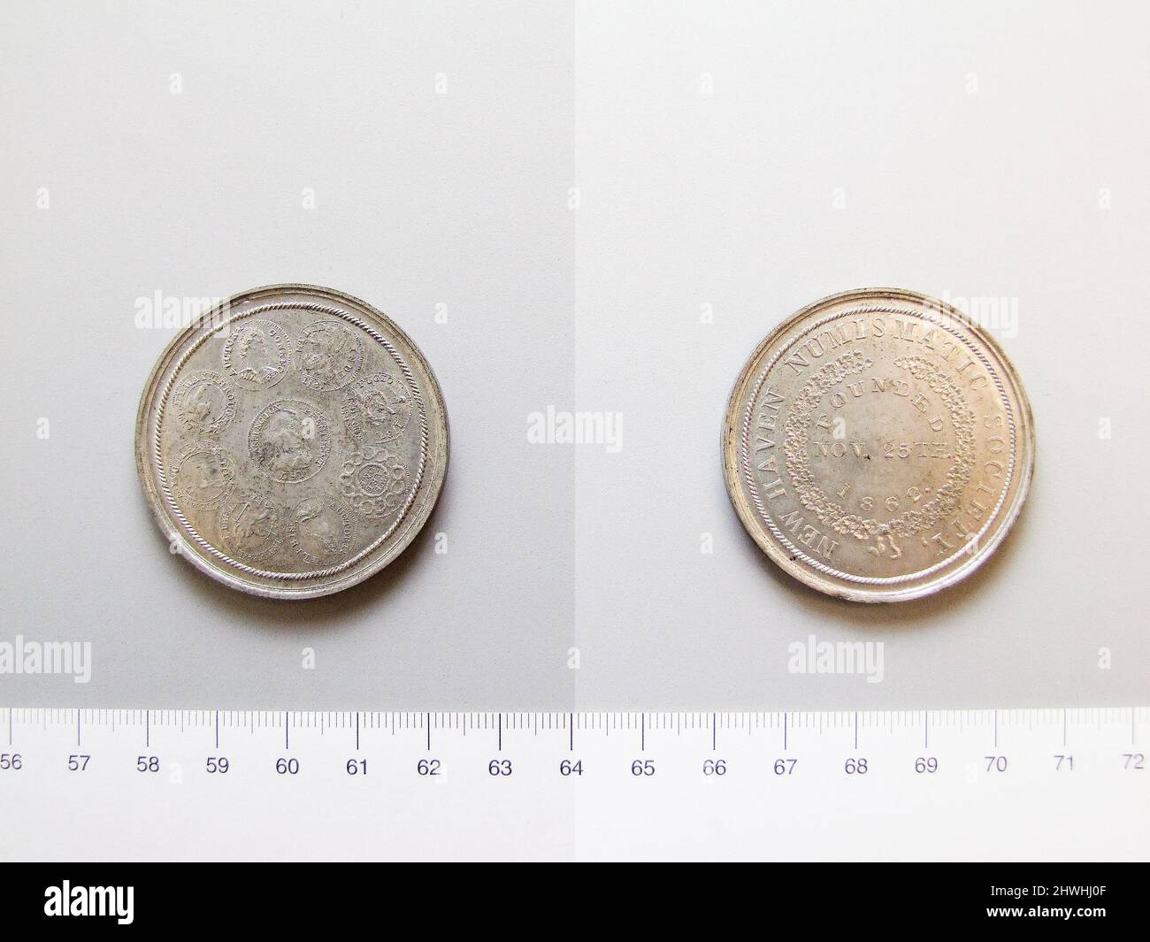 Foundation Medal of the New Haven Numismatic Society. Subject: New ...