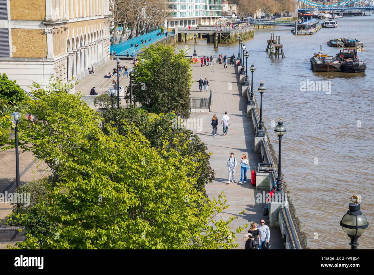 View towards Old Billingsgate Walk from St. Magnus House in London ...