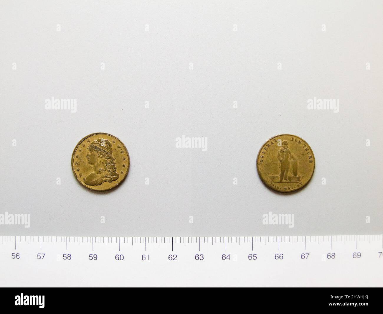 Token of Tom Thumb, P. T. Barnum Advertising. Subject: Tom Thumb Stock ...