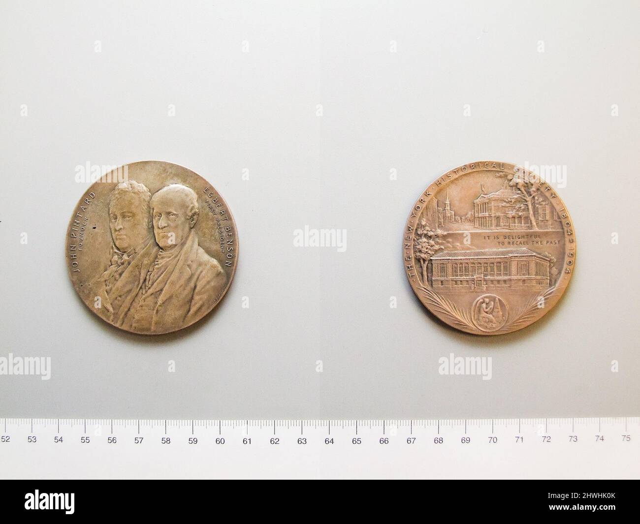 Medal The New York Historical Society 1804 to 1904. Subject: John ...