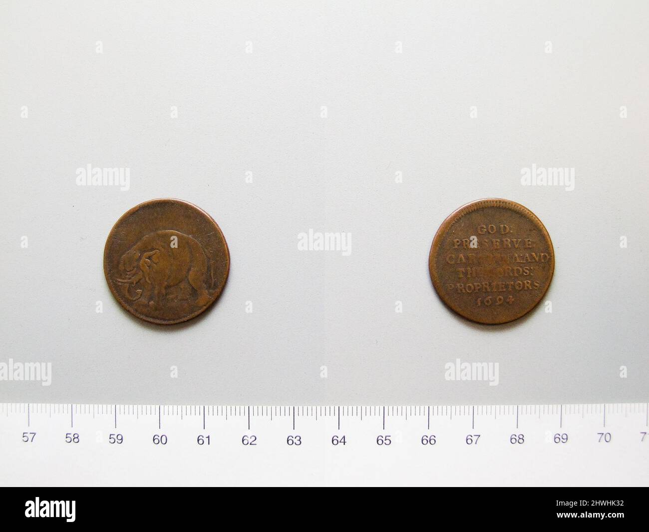 Carolina Elephant Token. Artist: Unknown Stock Photo - Alamy