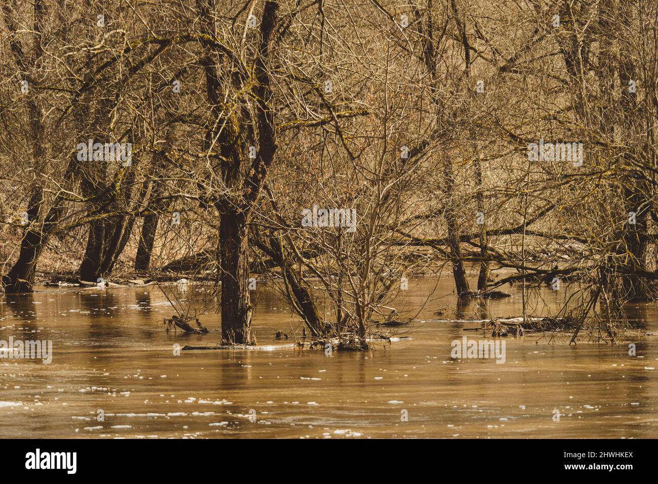Snow melting into river hi-res stock photography and images - Alamy