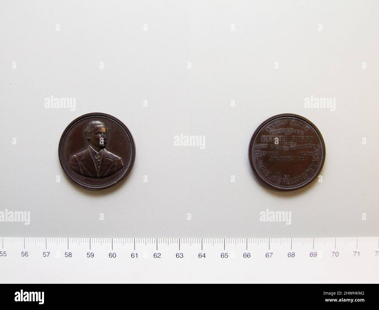 The Elisha Riggs Medal. Artist: William H. Key, American, 1832–1922 ...