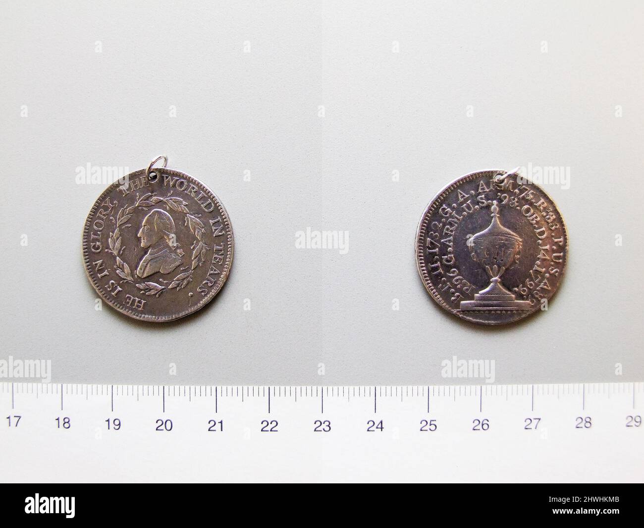 George Washington Memorial Medal. Engraver: Jacob Perkins, American ...