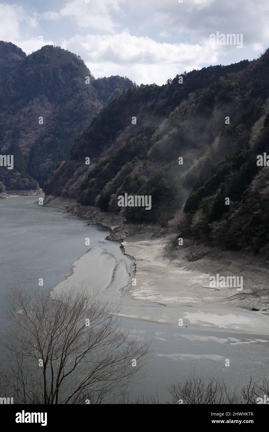 0ozore, Shizuoka, Japan, 04-22-2021, View of tenryu river from the ...