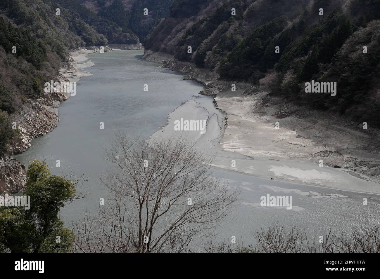 0ozore, Shizuoka, Japan, 04-22-2021, View of tenryu river from the ...