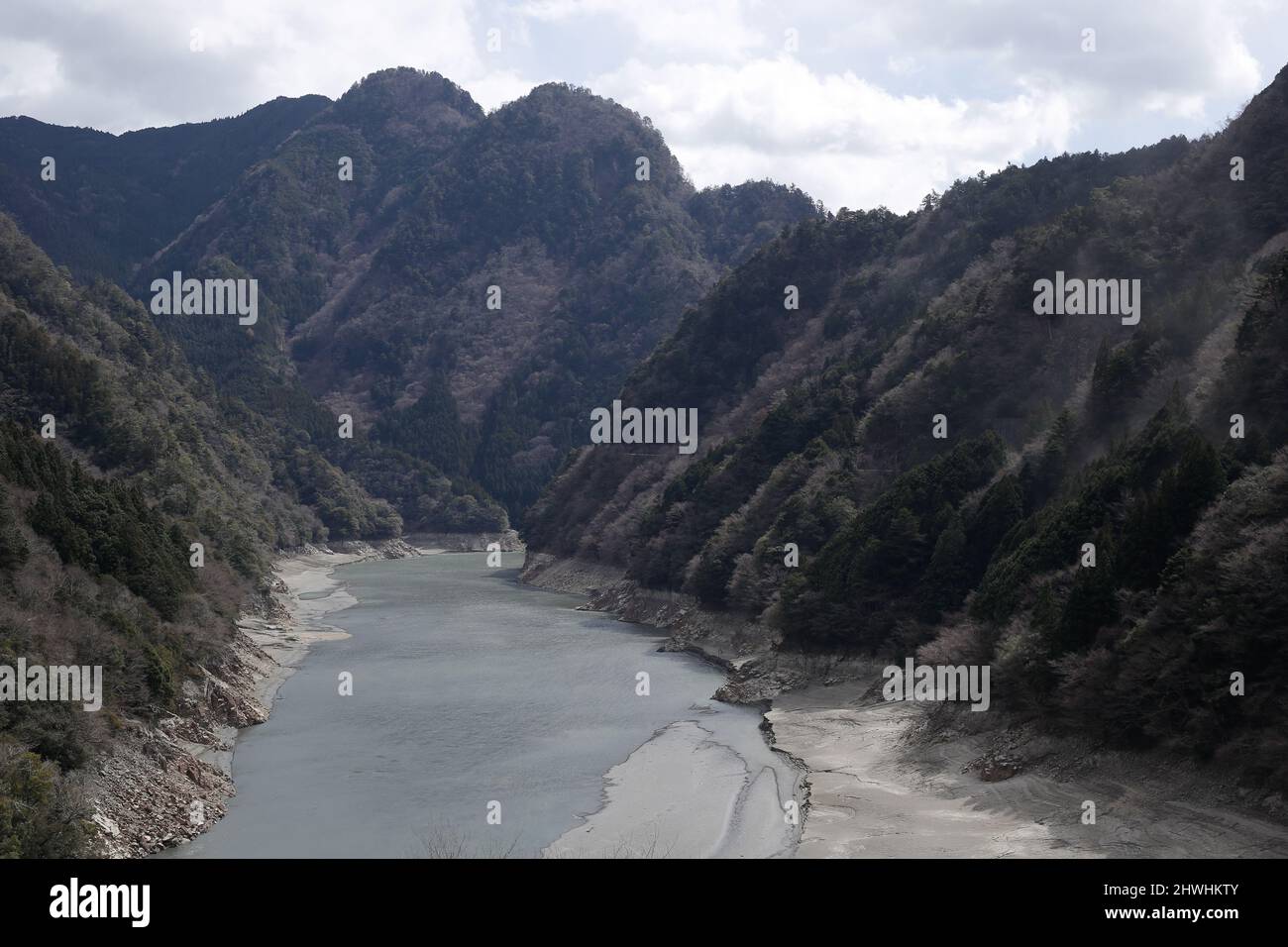 0ozore, Shizuoka, Japan, 04-22-2021, View of tenryu river from the ...