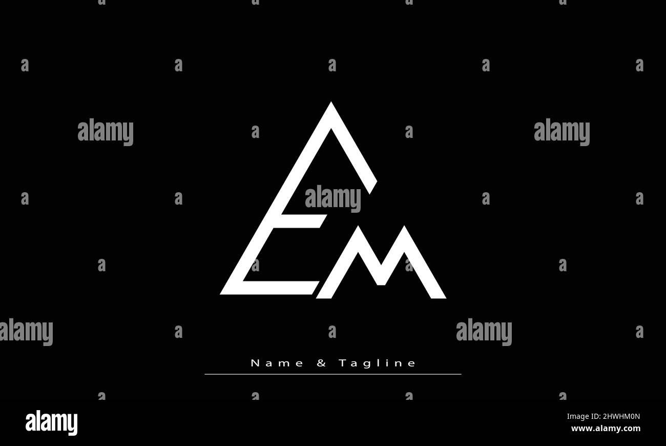 Em logo Black and White Stock Photos & Images - Alamy