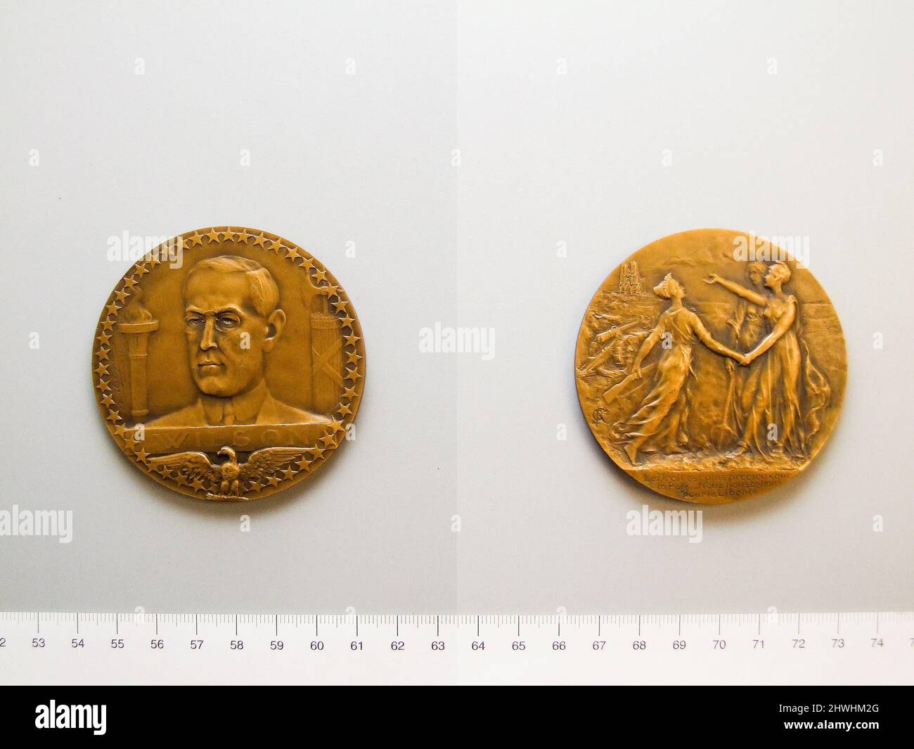 Medal of Woodrow Wilsom Commemorating America Joining the Allies ...