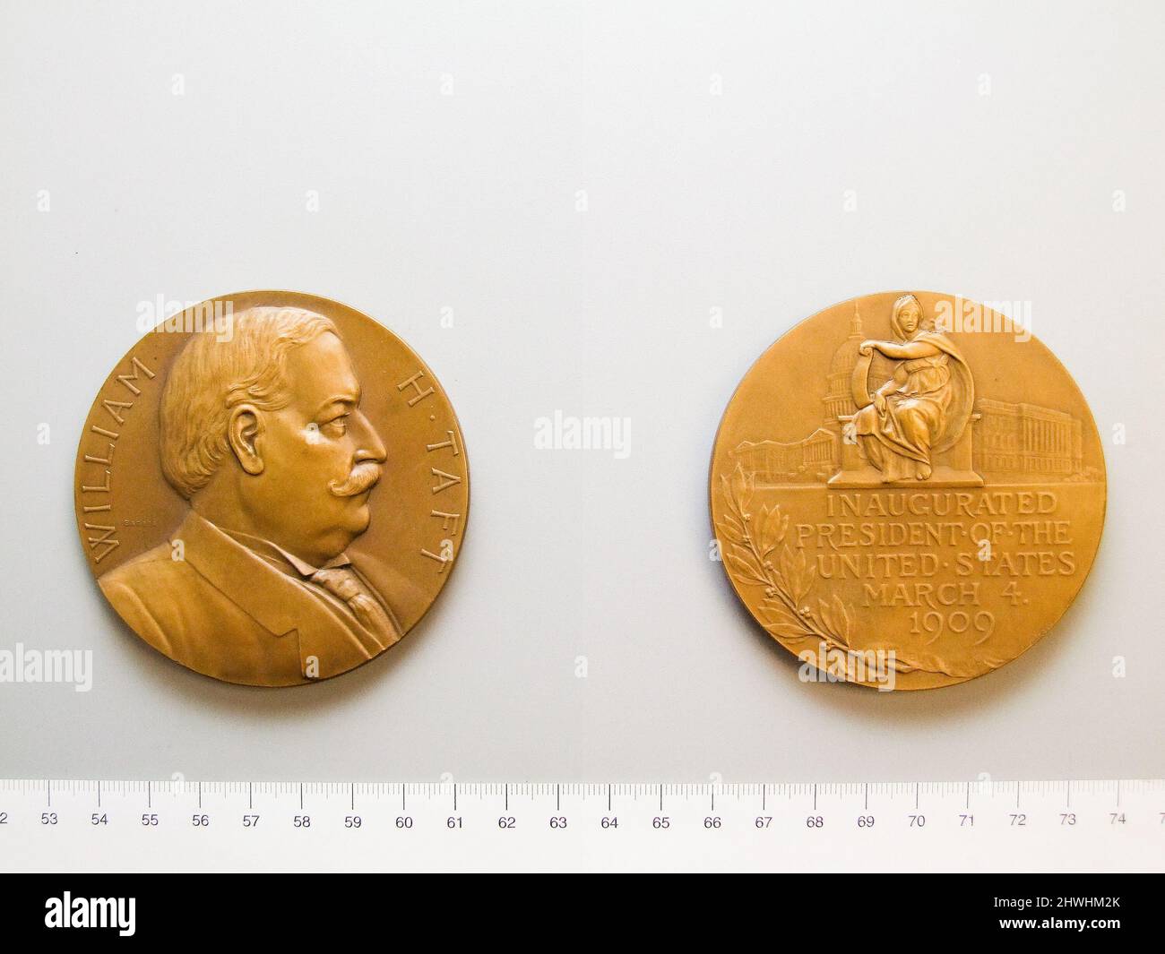 William Howard Taft Inauguration Medal. Artist: Charles E. Barber ...