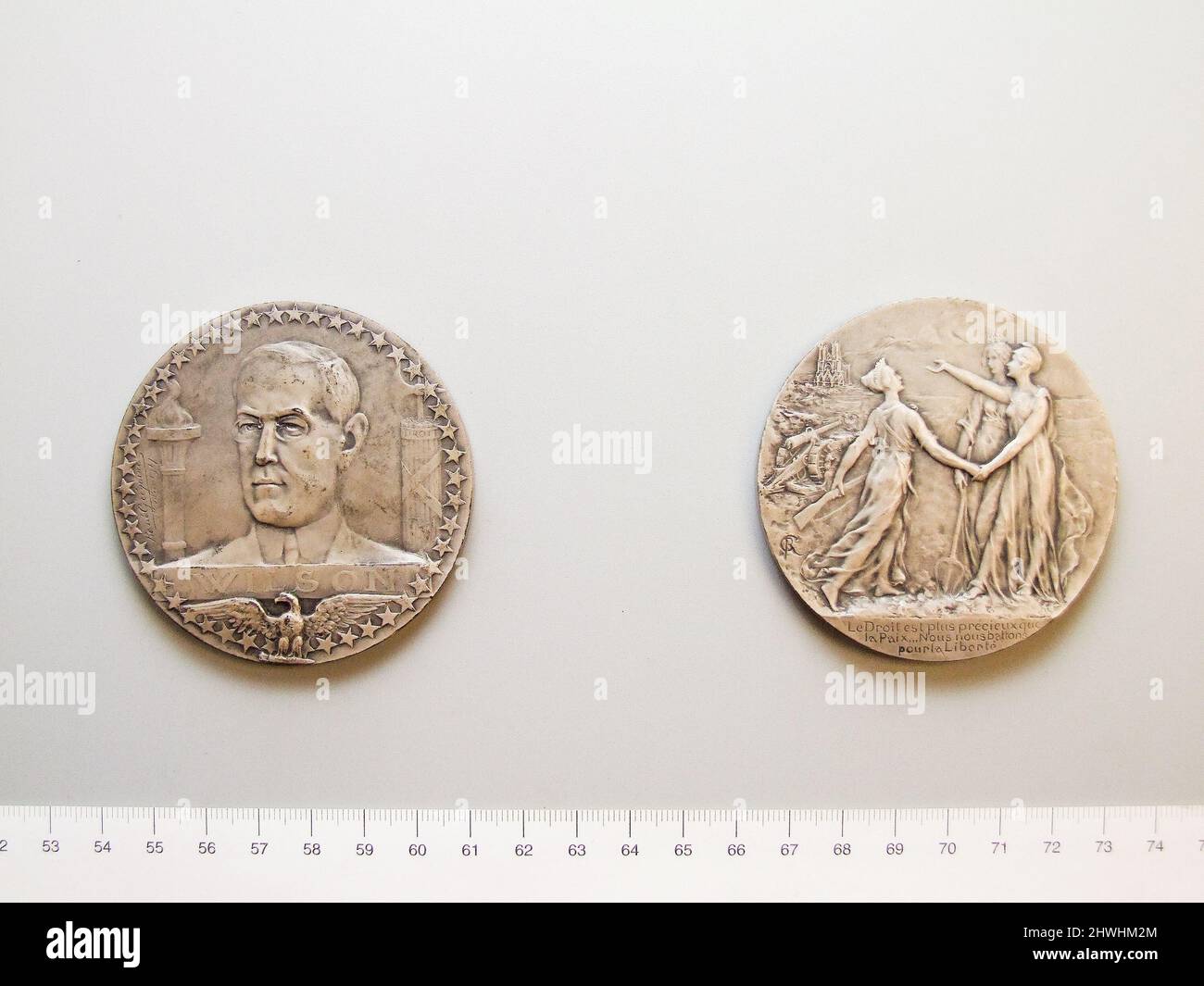 Medal of Woodrow Wilsom Commemorating America Joining the Allies ...