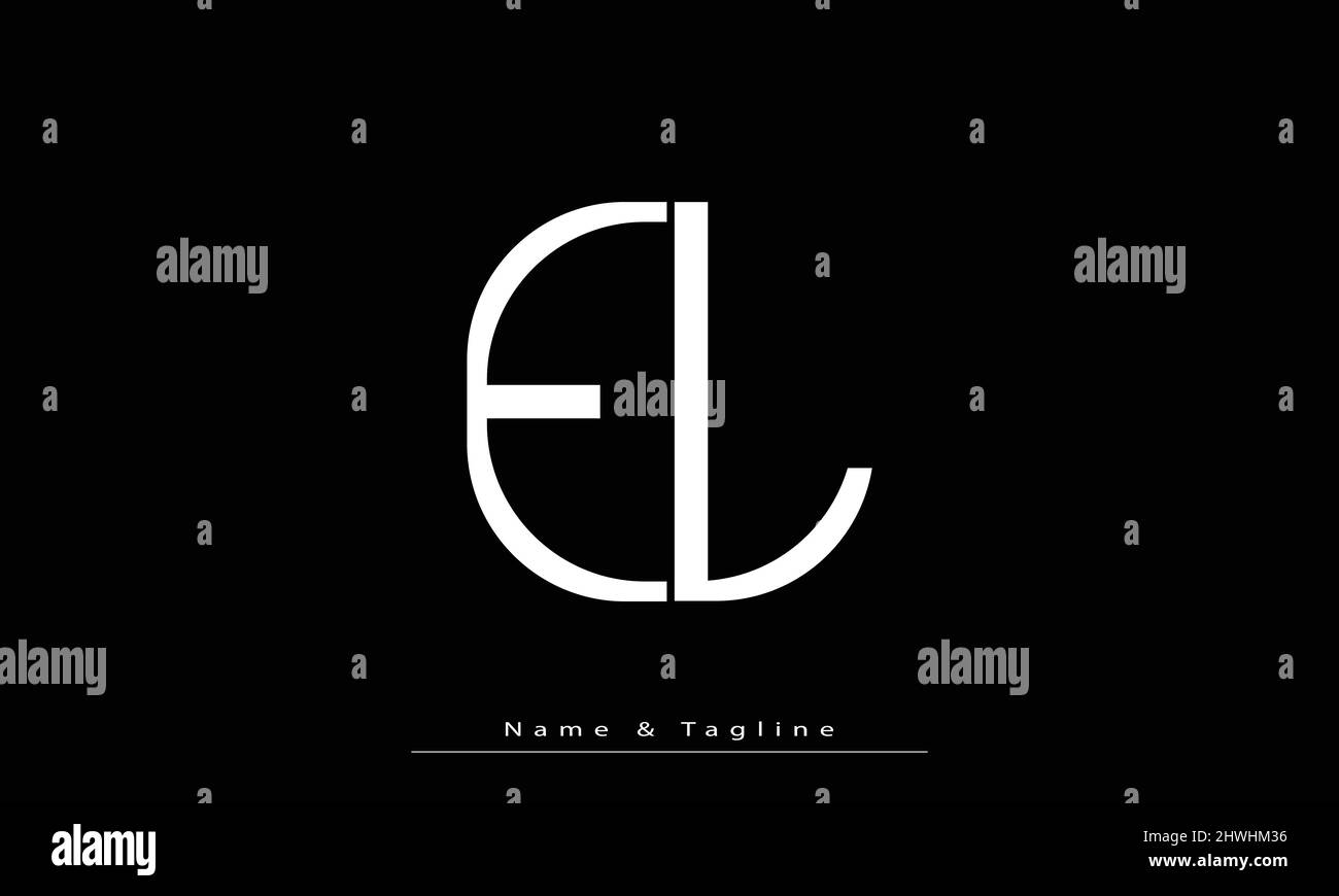 Alphabet letters Initials Monogram logo EL, LE Stock Vector Image & Art ...