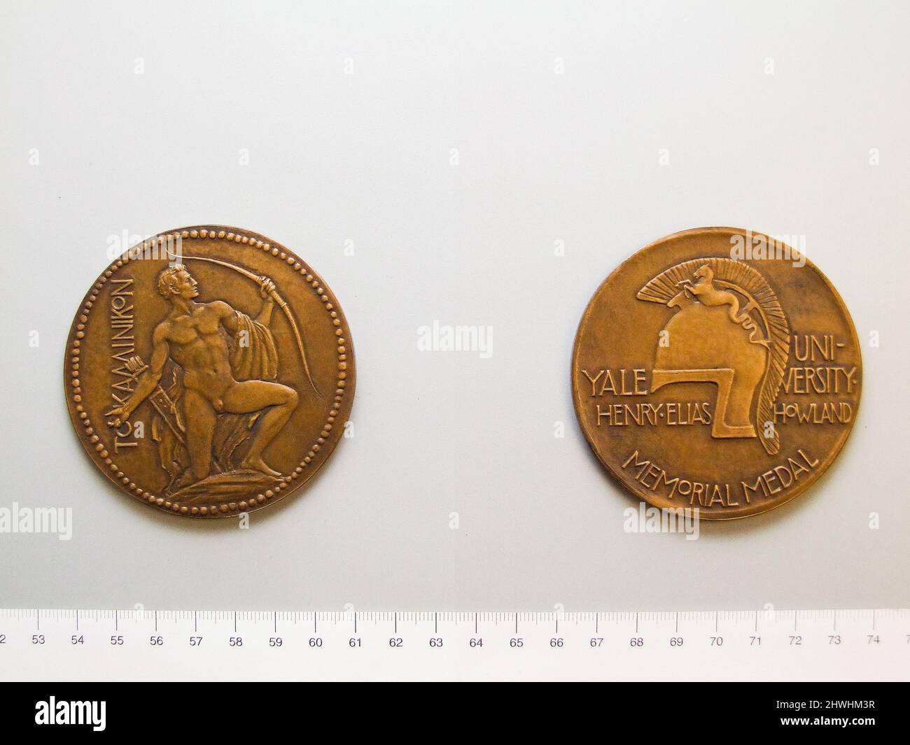 Medal of Yale University Henry Elias Howland Memorial Medal. Artist ...