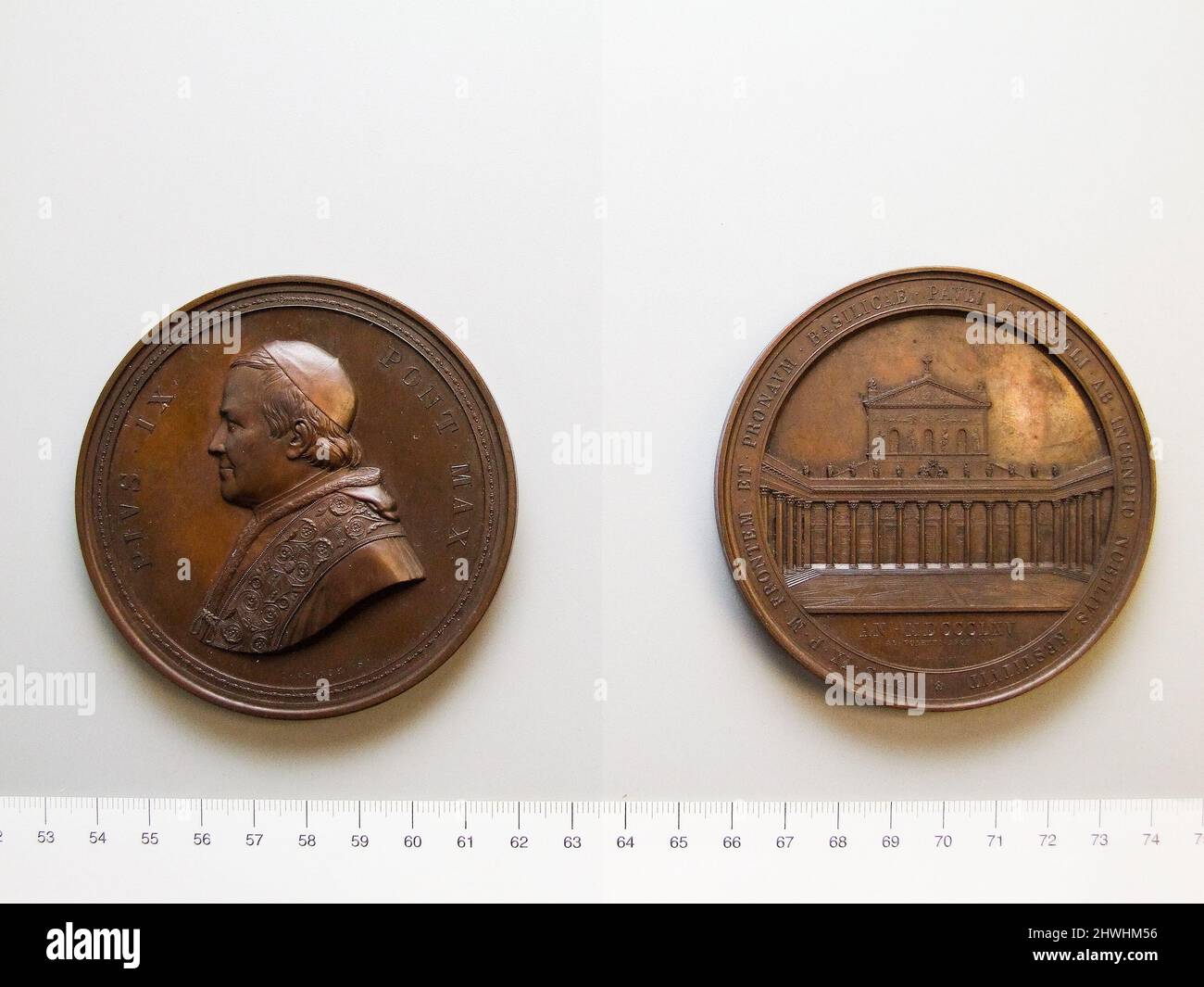 Medal of Pius IX Pont Max. Engraver: Giuseppe Bianchi, Italian, 1808 ...