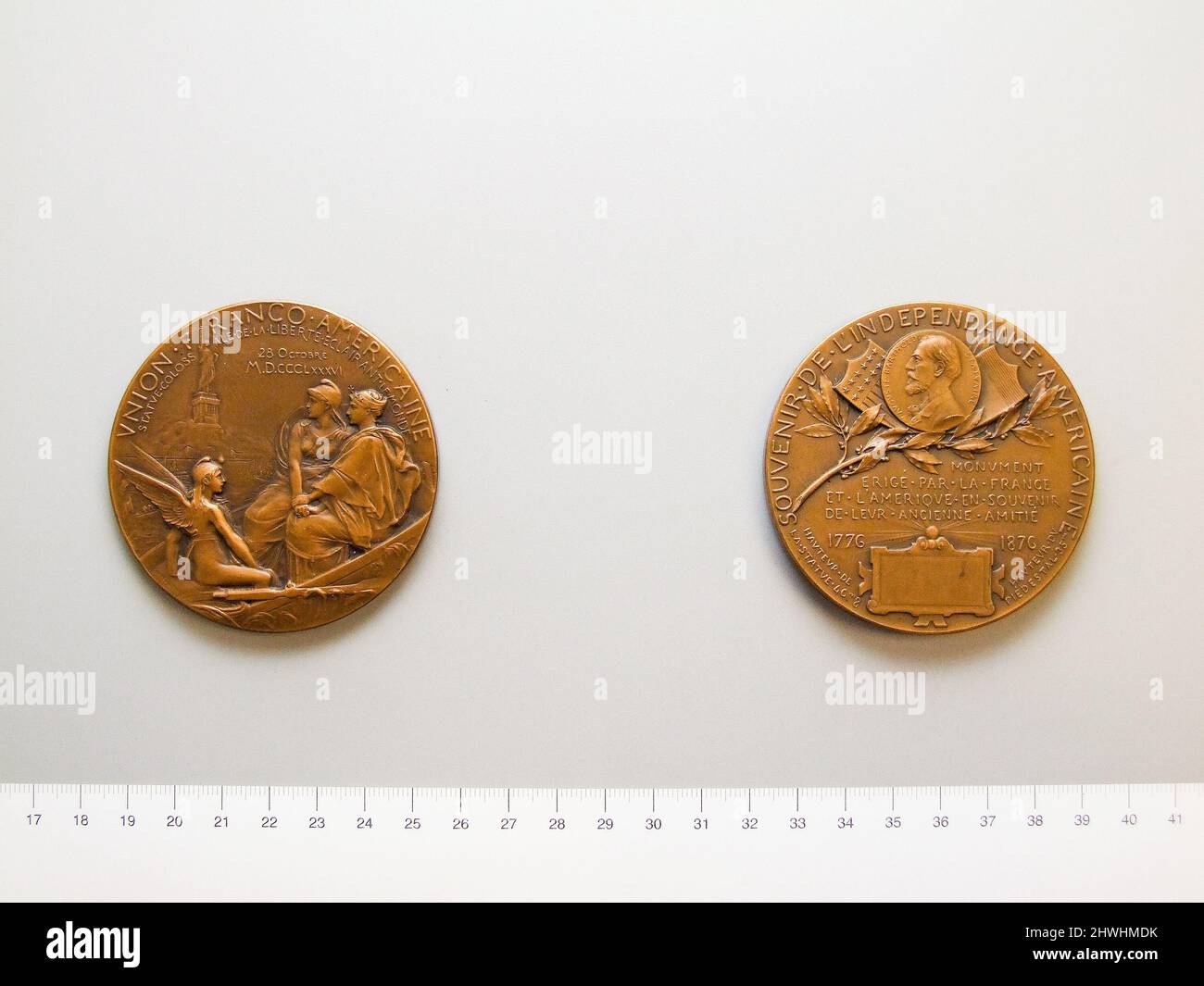 Medal Union of the Franco Americans 1776-1876, Statue of Liberty ...