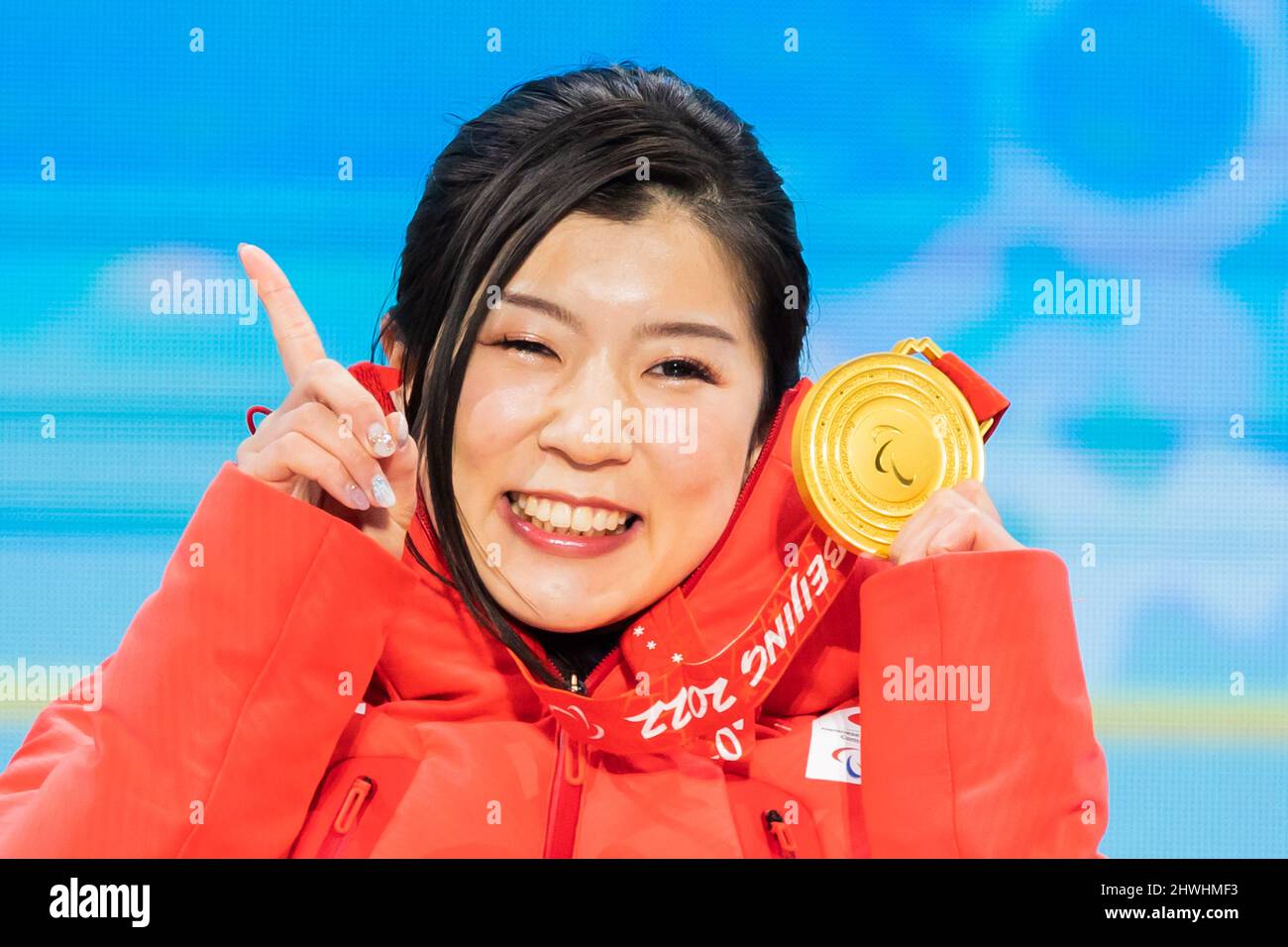 Beijing , China. 06th Mar, 2022. Paralympics, Para Alpine Skiing, Women ...