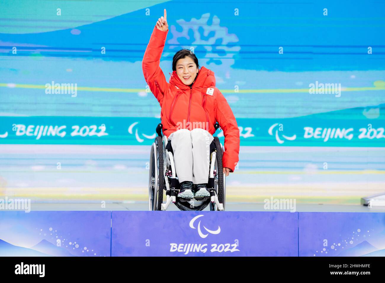 Beijing , China. 06th Mar, 2022. Paralympics, Para Alpine Skiing, Women ...