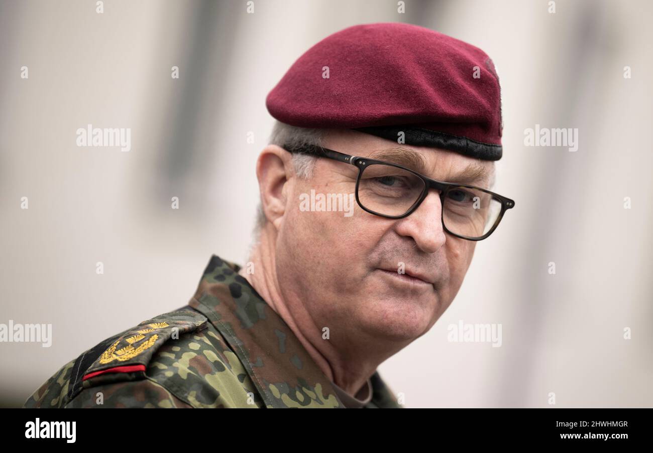 Schwielowsee, Germany. 04th Mar, 2022. Eberhard Zorn, Inspector General ...
