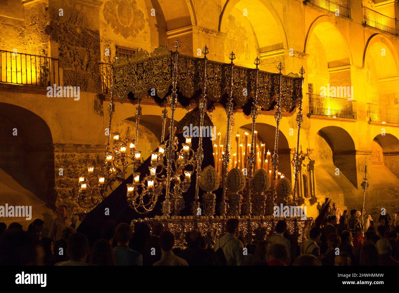 Virgin religious procession, Cordoba, Spain Stock Photo - Alamy