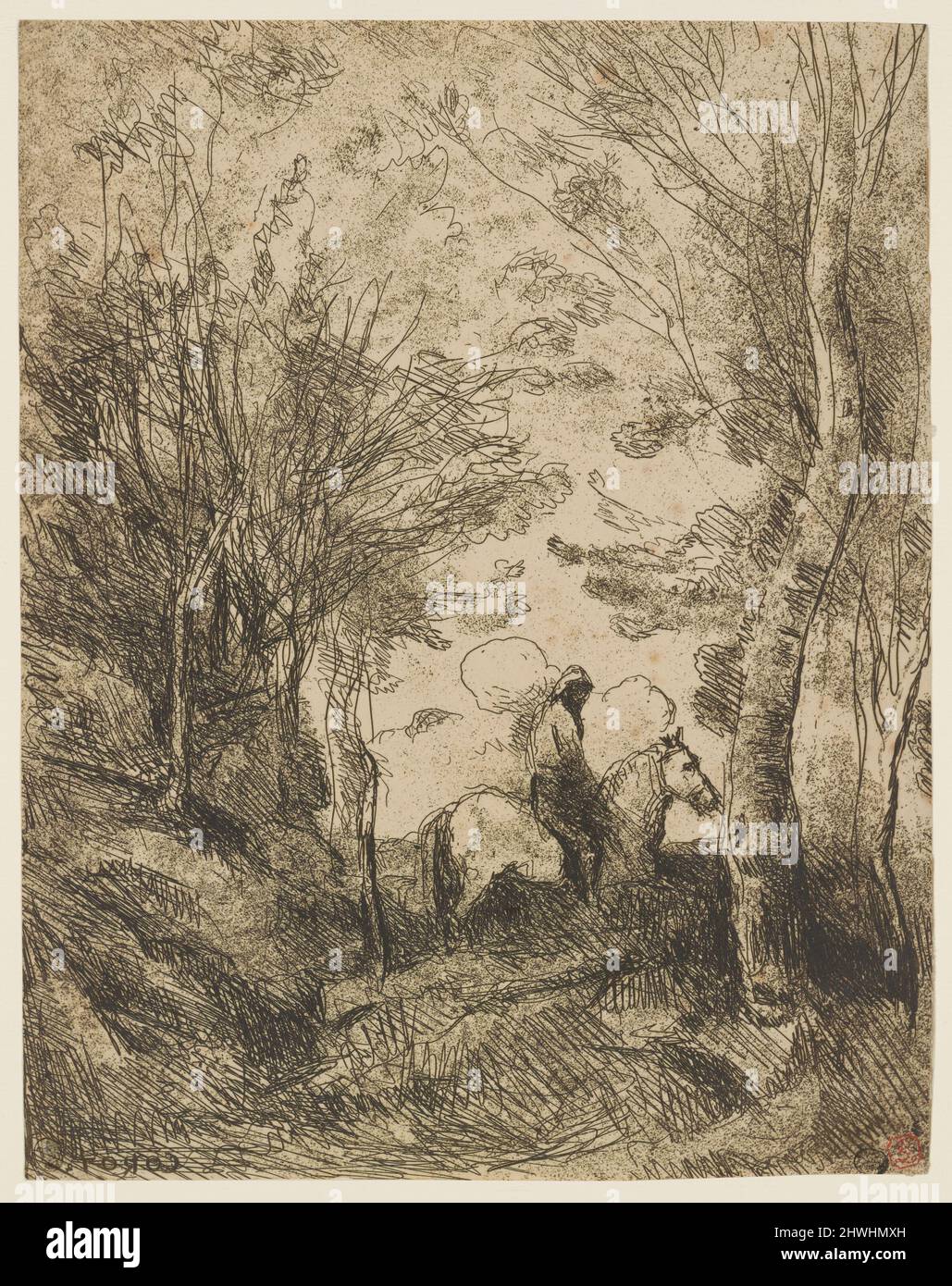 Le grand cavalier sous bois (The Large Rider in the Woods). Artist ...