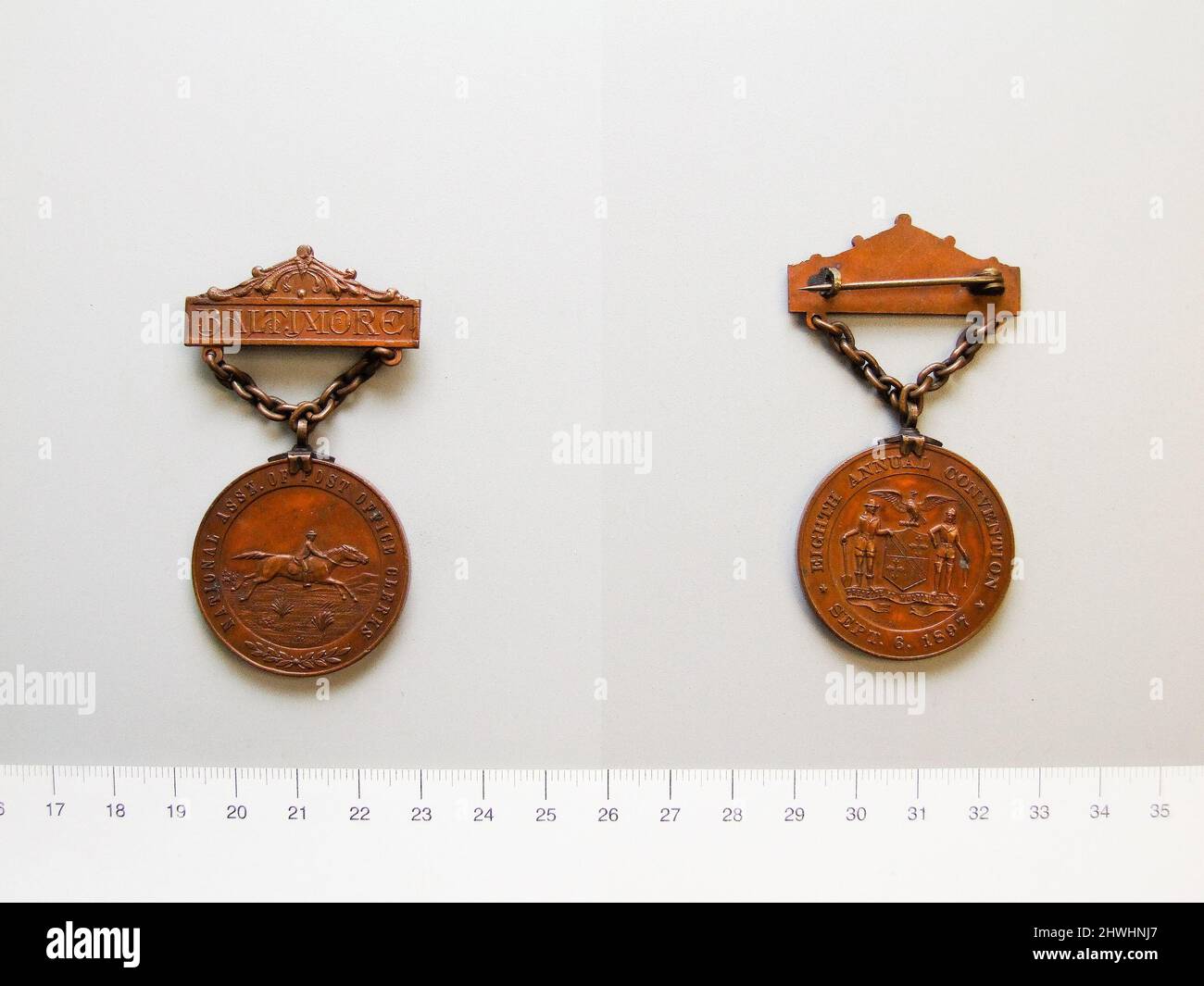 Medal of National Association of the Post Office Clerks. Manufacturer ...