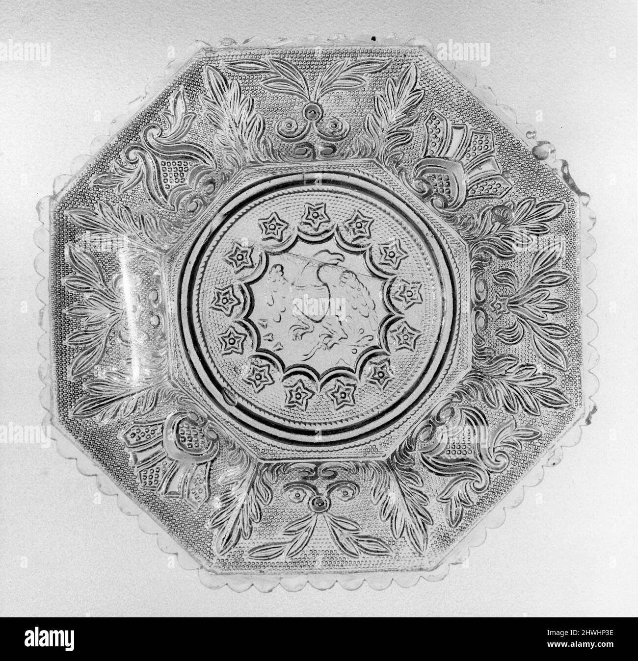 Dish. Maker: Boston and Sandwich Glass Works, American, 1826–88 Stock ...