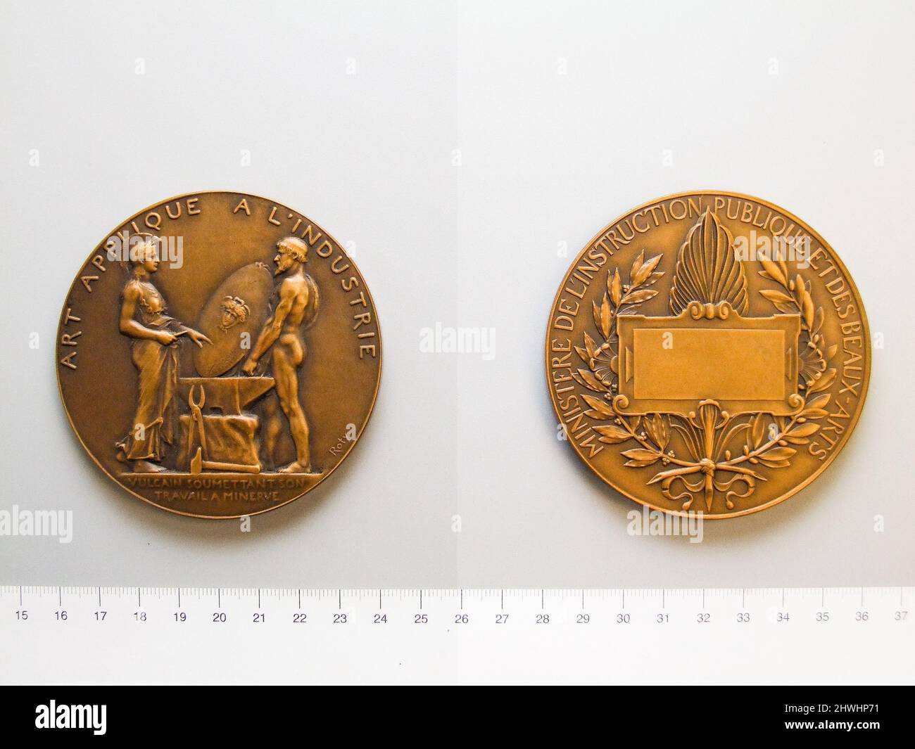 Medal Art Applique A L’Industrie. Artist: Louis-Oscar Roty, French ...