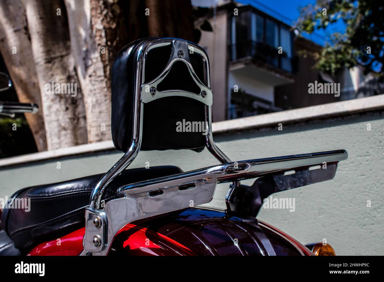 Tel Aviv, Israel - March 04, 2022 Harley Davidson motorcycle parked in ...