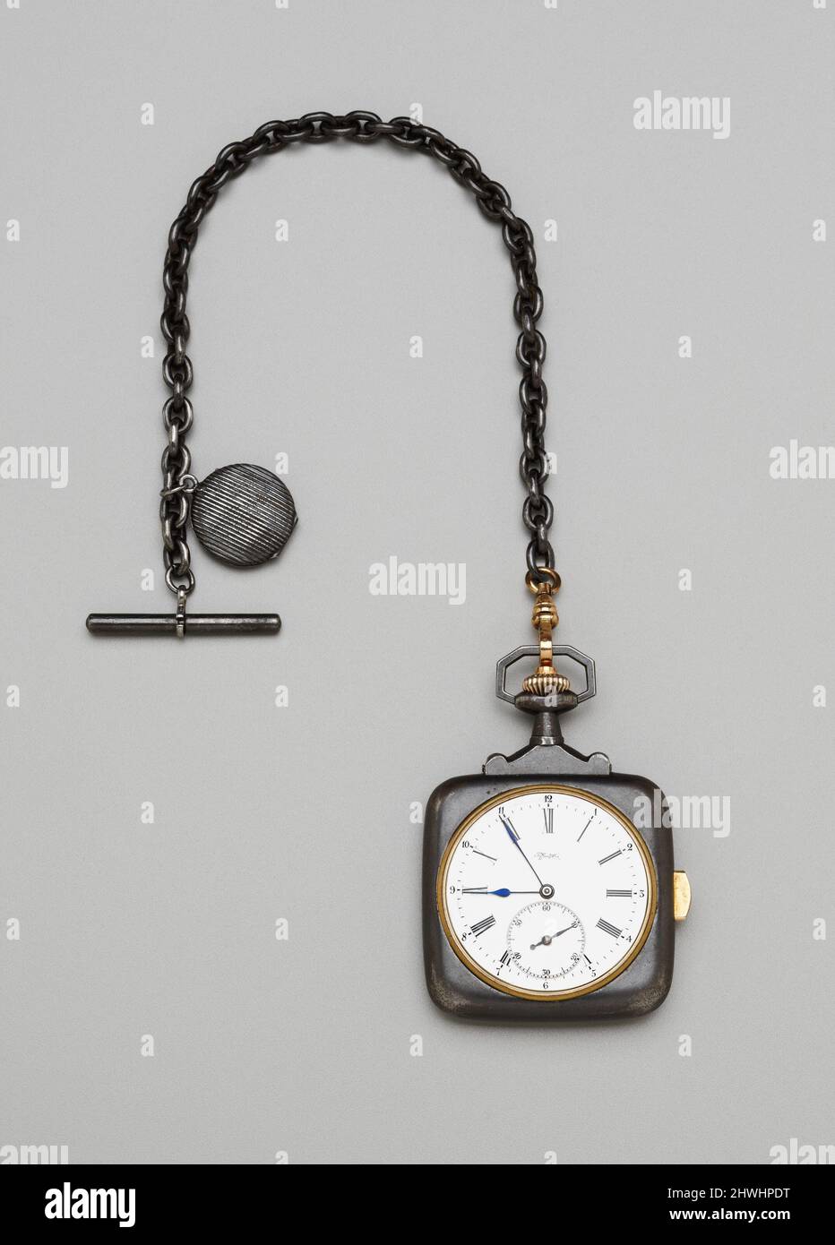 Pocket watch and chain. Maker: Edward Koehn, Swiss, 1839–1908Retailer ...