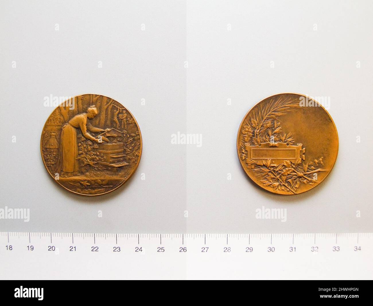 Medal of Beekeeper. Artist: Charles H. Pillet, 1853–1935Engraver ...