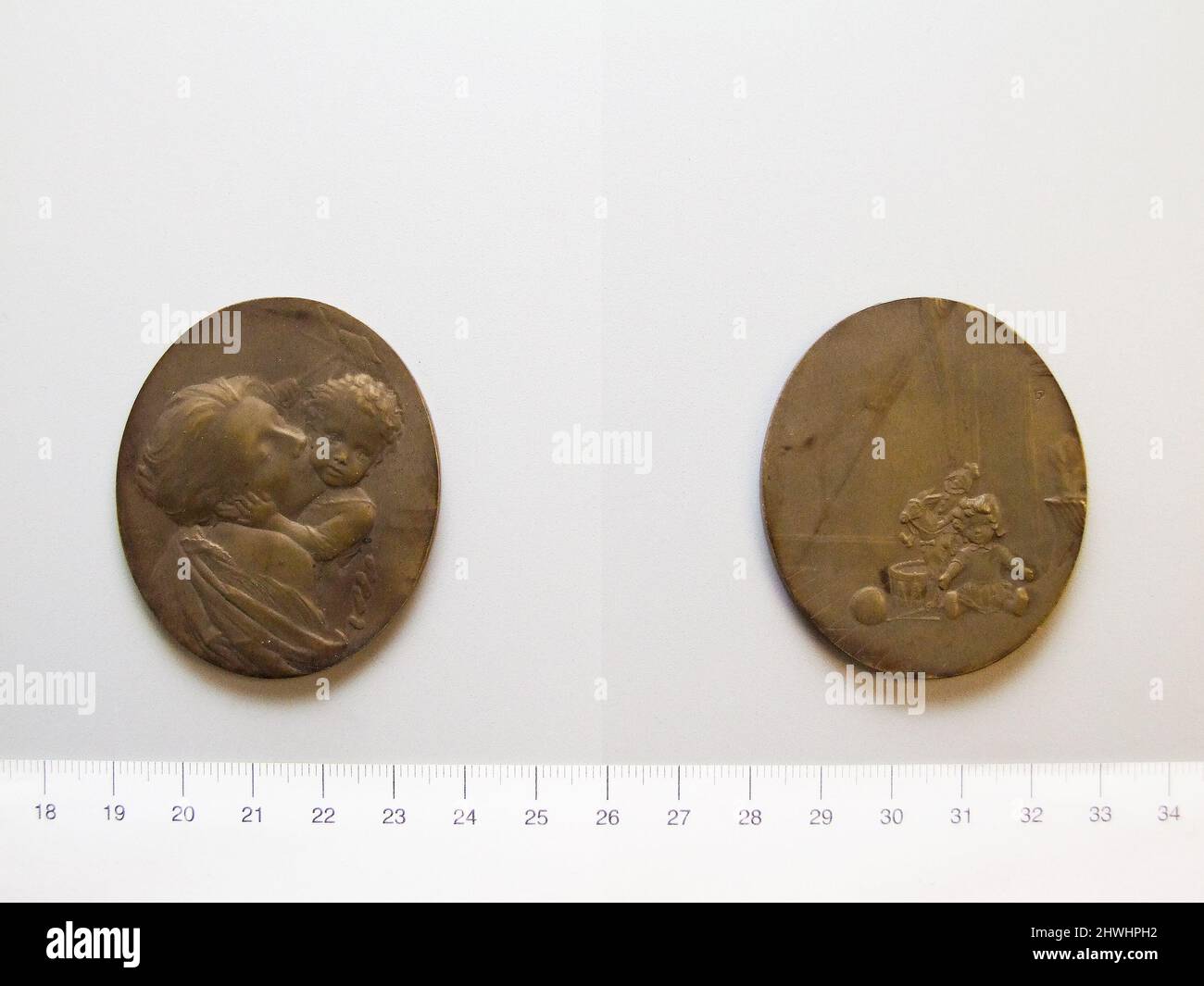 Medal of Tendresse. Artist: Henri Dropsy, French, 1885–1969 Stock Photo ...