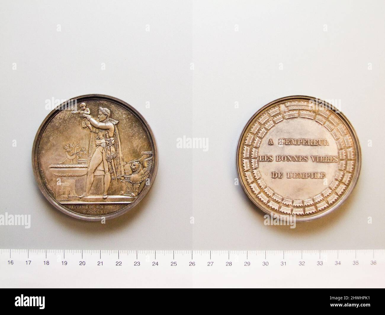 Medal of Bapteme du Roi de Rome. Subject: Napoleon Bonaparte, French ...