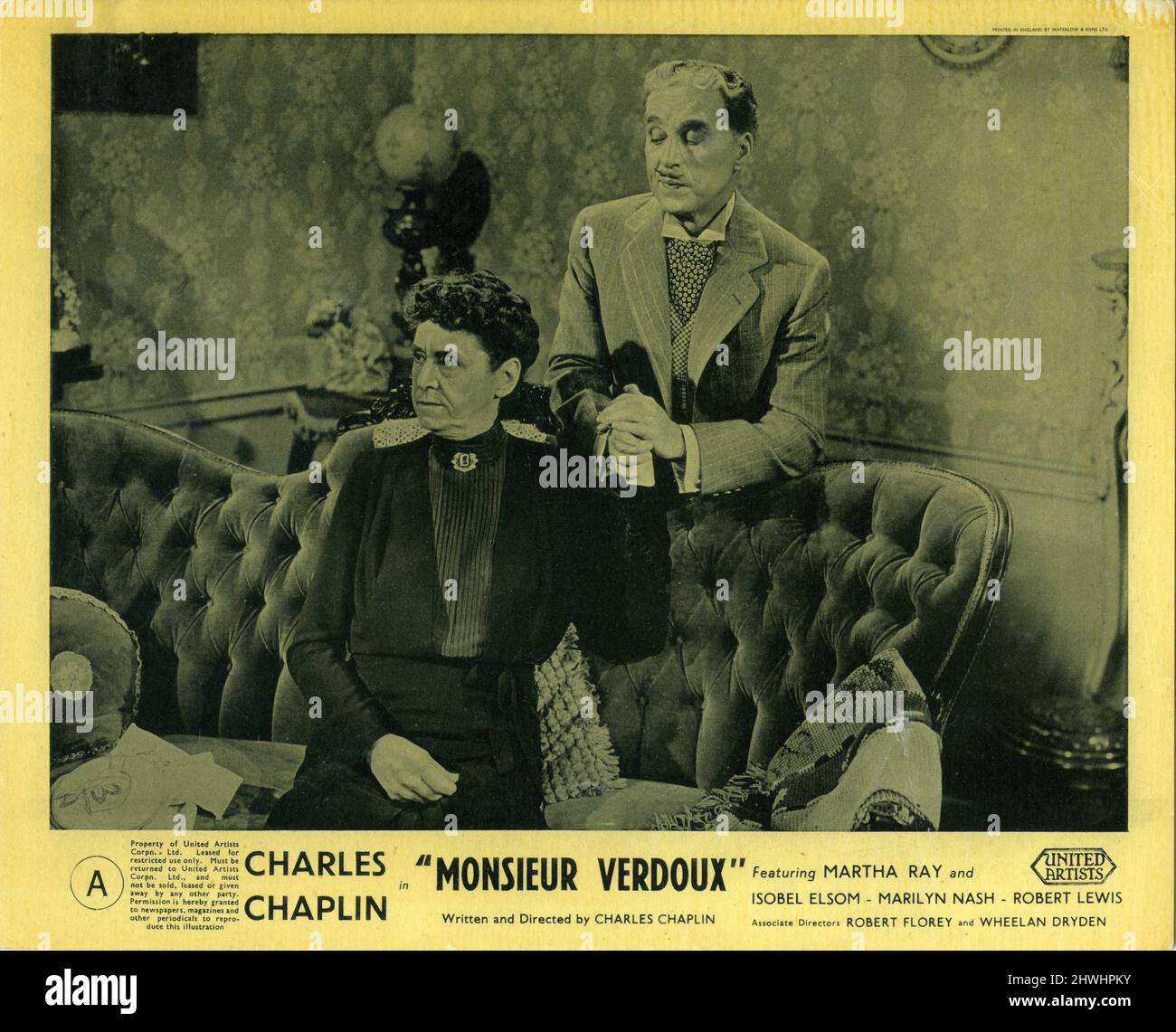 Monsieur verdoux 1947 charlie chaplin hi-res stock photography and ...