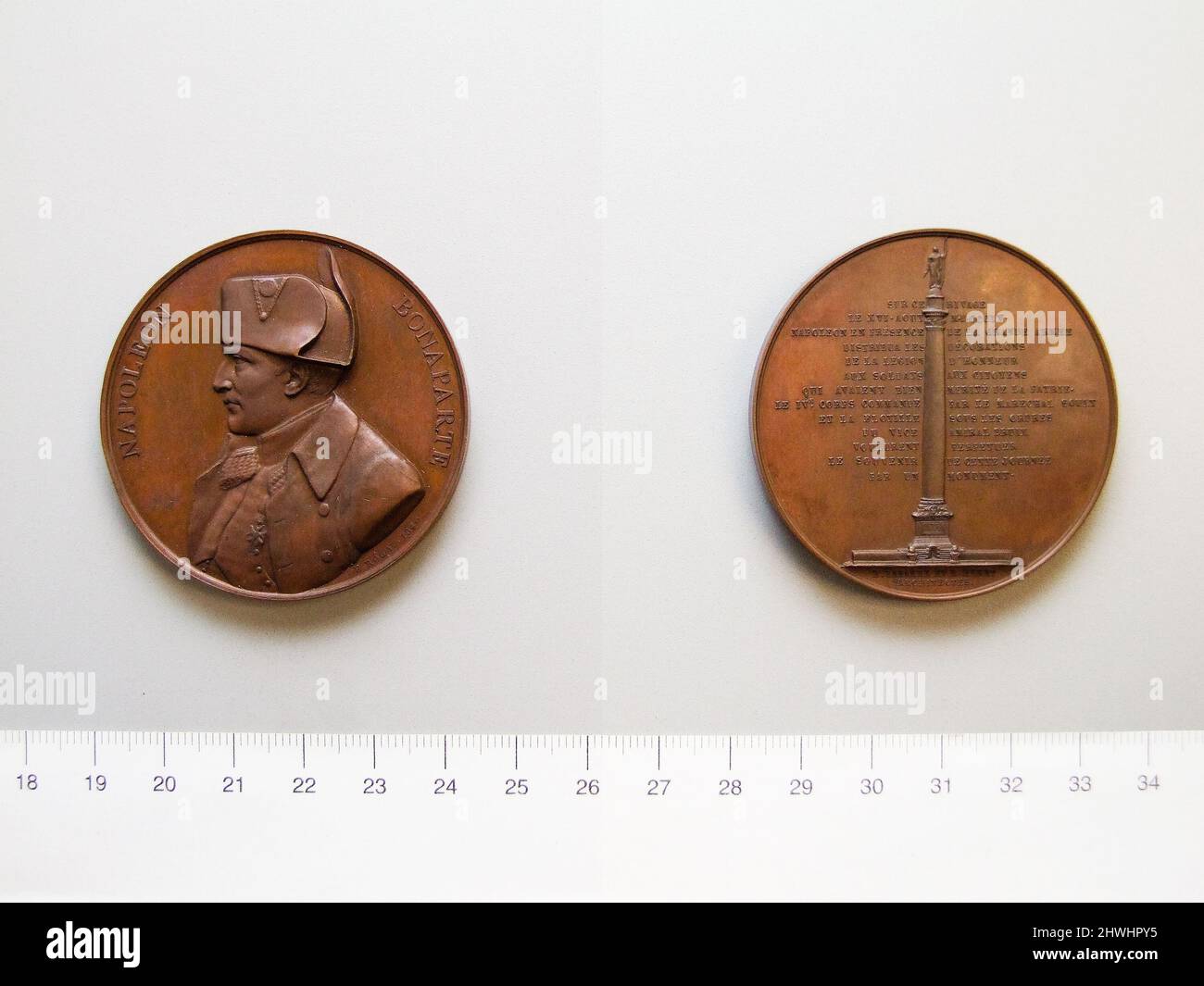 Medal of Erection of Column. Artist: Émile Rogat, French, 1799–1852 ...
