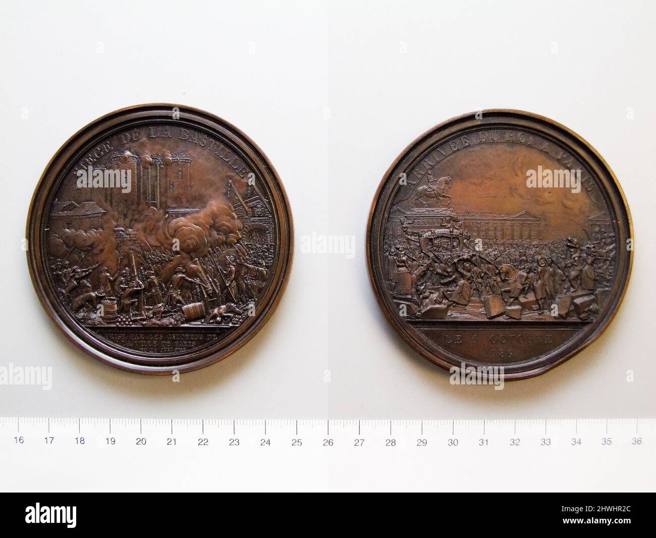 Medal of the Siege of the Bastille and the Arrival of the King in Paris ...