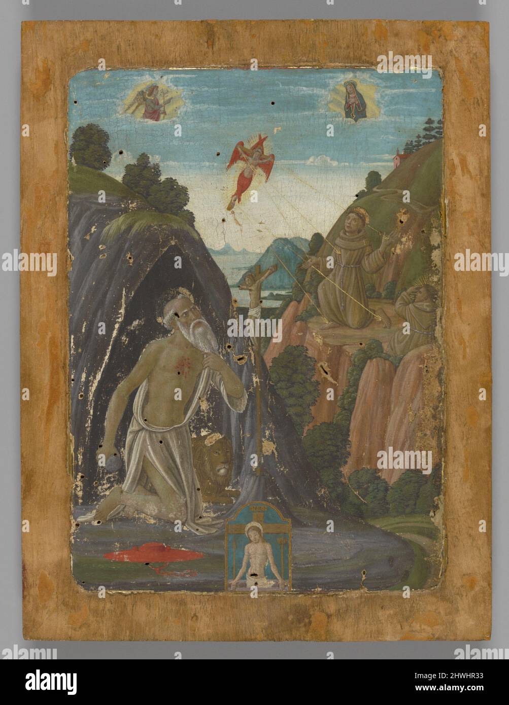 Penance of Saint Jerome and Saint Francis Receiving the Stigmata ...