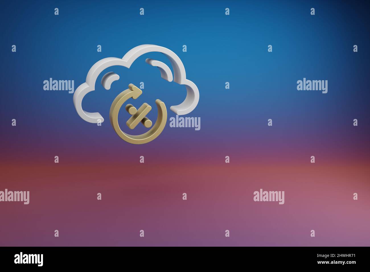 Beautiful Cloud Server Uptime symbol icon on a bright colored ...