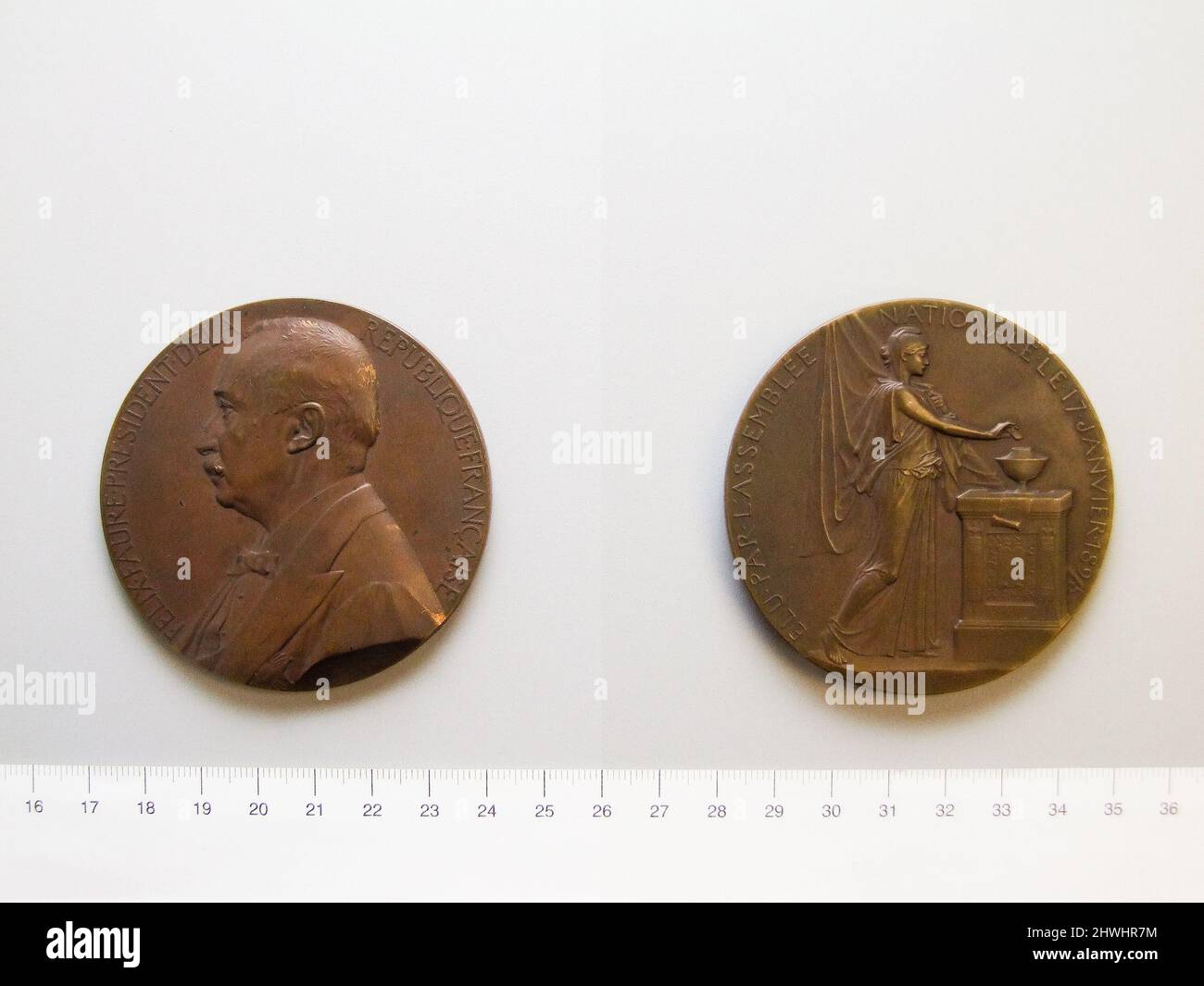 Medal of Felix Faure. Mint: Paul Adrian Brodeur Stock Photo - Alamy