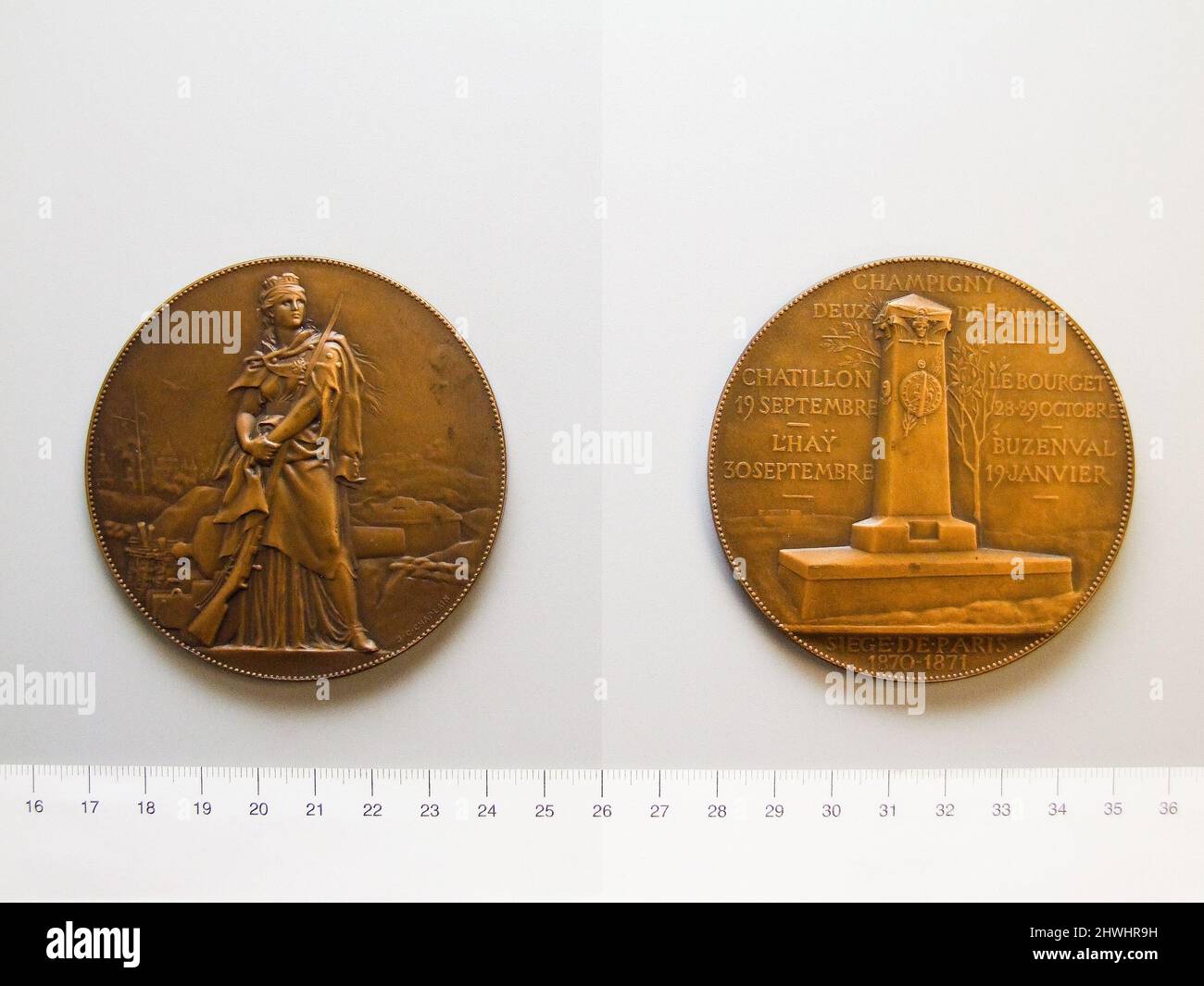 Medal of the Franco-Prussian War. Artist: Paul Adrian Brodeur Artist ...