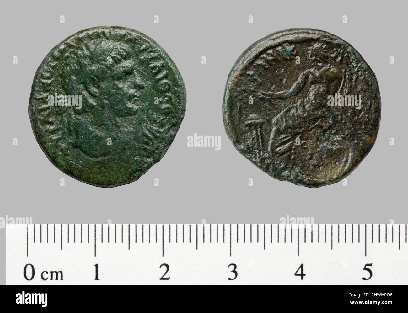 Coin of Trajan, Emperor of Rome from Colophon. Ruler: Trajan, Emperor ...