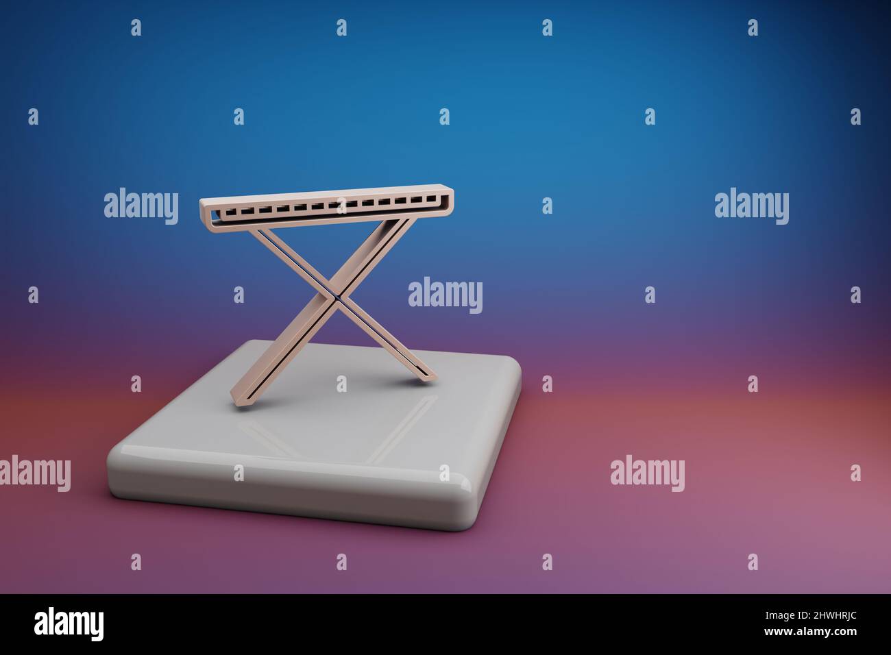 Wonderful Synthesizer with Support. Beautiful music symbol icons on a ...