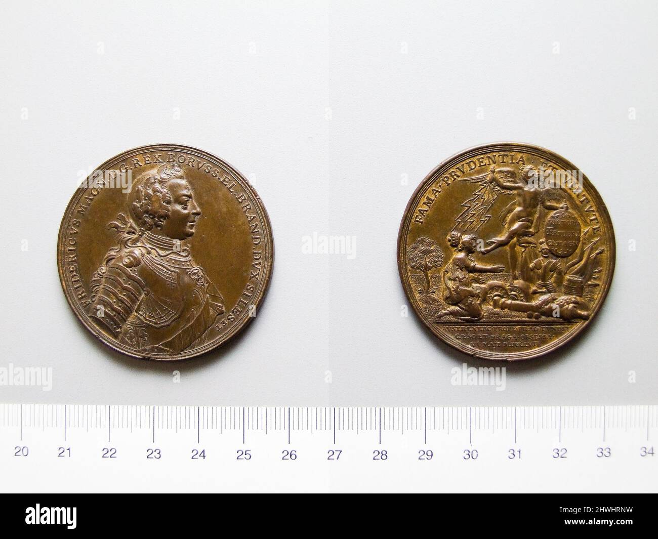 Medal of Frederick the Great and the victory over the Austrians at ...